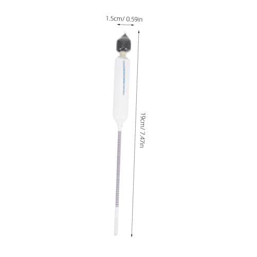 Hoement 3pcs Alcohol Meter Hydrometer Alcohol Tester for Alcohol Measuring Tools Thermometer Home Alcohol Test Alcohol Percentage Tester Wine Meter Wine Testing Meter Glass