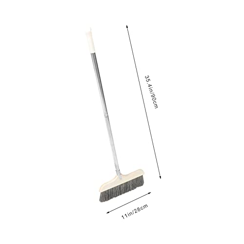 Outanaya Splicable Broom Kitchen Dustpan Hair Sweeping Brooms Stand up Dustpan Telescoping Broom Garden Broom Outdoor Dustpan Kitchen Broom Outdoor Broom Dustpan Rv Broom Stainless Steel