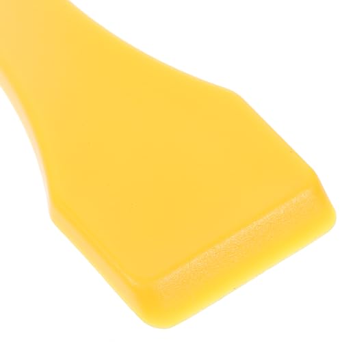 HAWILLOSCH 10pcs Scraper Scratcher with Keychain Adhesive Labels Ticket Scratcher Tools Scraping Tools Scratcher Keychains Scratcher Keyring Yellow Plastic