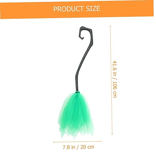 FOYTOKI Halloween Broom Decoration Root Witch Broom Witch Flying Broomsticks Halloween Decorations Witch Dress up Fun Costume Accessories Witch Broom Stick Plastic