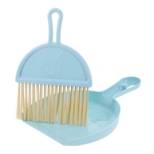 cabilock 1 set broom to clean up combos cars brooms detailing brush automotive cleaning small dustpan keyboard multi-function whisk broom multi-function mini dustpan mini broom blue pp