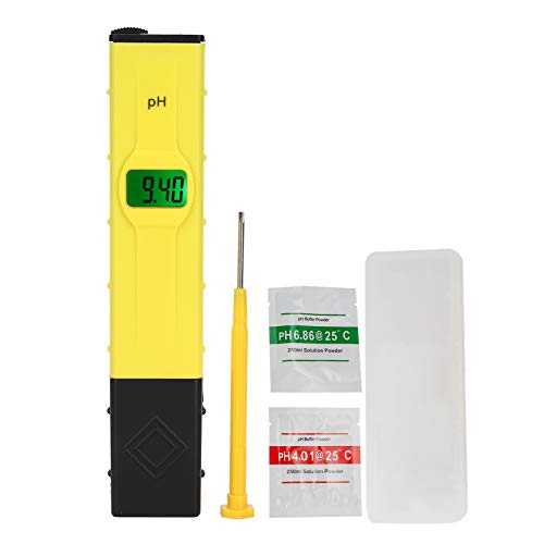 FLEXMAN Digital Ph Meter, Portable High Accuracy PH Tester, Water Quality Tester Analyzer for Aquarium, Fisheries, Swimming Pools, Beverages, Drinking Water, Indoor Plants