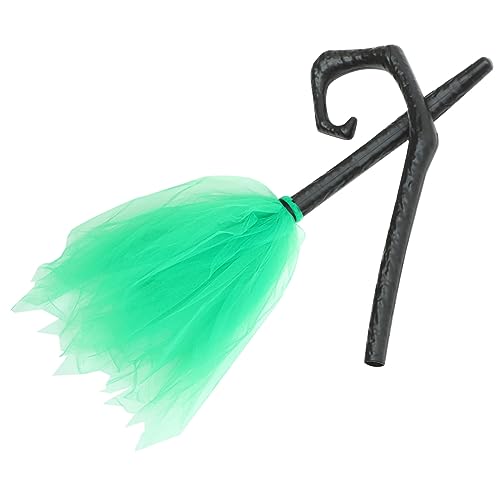 FOYTOKI Halloween Broom Decoration Root Witch Broom Witch Flying Broomsticks Halloween Decorations Witch Dress up Fun Costume Accessories Witch Broom Stick Plastic