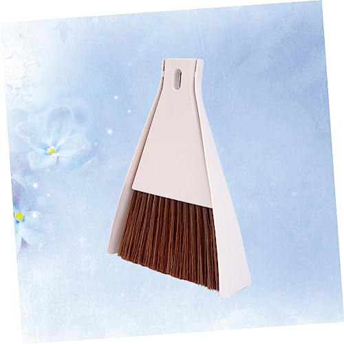 HAPINARY Keyboard Cleaner Computer Keyboard Mini Broom Desktop Cleaning Brush Szczotka Do Czyszczenia Klawiatury ? Do Czyszczenia Klawiatury Hand Held Dustpan Window Door Track Brush Beige