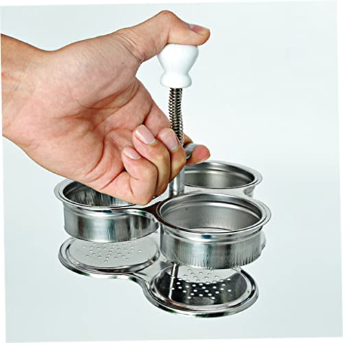 Hoement 2 Pcs Egg Cooker Egg Steamer 2 Egg Poacher Insert Egg Holder Cup Egg Poacher Pan Steamed Egg Cup Egg Boiler Cooker Microwave Egg Boiler Egg Poached Cup Egg Yolk Separator Silver