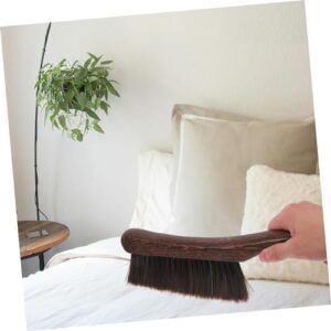 BUTIFULSIC 2pcs to Clean Brown Cleaning Brush Hand Whisk Broom Upholstery Brush