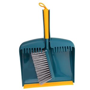 healeved 1 set kitchen broom tiny cleaning broom mini dustpan soft bristle broom hand broom shovel brush combination short handle broom tiny brush dustpan car broom and dustpan pp green