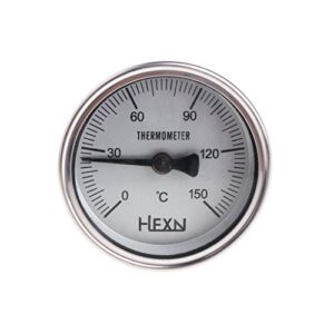 kobeIeen 50/100/150/200/300℃ Bi-Metallic Metal Temperature Gauge for Pipeline Industrial Use