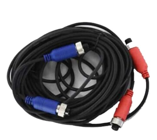 VTSYIQI Twisted Shielded Wire 10m Flow Probe TS-2 Clamp-on Transducer Sensor for Pipe Diameter DN25~100mm Size 45 * 25 * 28mm for TUF-2000H TUF-2000P TUC-2000E Ultrasonic Flow Meter