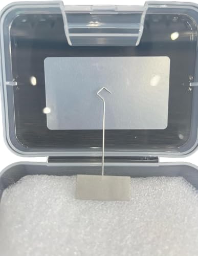 VTSYIQI Surface Tensiometer Platinum Plate Board Platinum Board Pt Board with Pt Size 24mm Long 10mm Wide 0.15mm Thick for Interfacial Tensiometer Surface Tensiometer