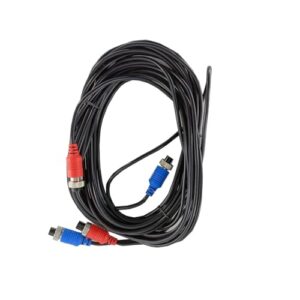 VTSYIQI Twisted Shielded Wire 10m Flow Probe TS-2 Clamp-on Transducer Sensor for Pipe Diameter DN25~100mm Size 45 * 25 * 28mm for TUF-2000H TUF-2000P TUC-2000E Ultrasonic Flow Meter