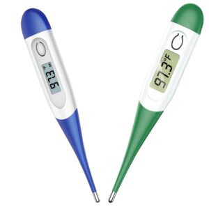 bundle of 10s reading digital thermometer