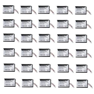 youejoeq (30pcs) scanner battery replacement for op-tic-on opn-2000, opn-2001, opn-2002, opn-2004, opn-2005, opn-2006 li-polymer 190mah 3.7v