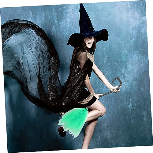 FOYTOKI Halloween Broom Decoration Root Witch Broom Witch Flying Broomsticks Halloween Decorations Witch Dress up Fun Costume Accessories Witch Broom Stick Plastic