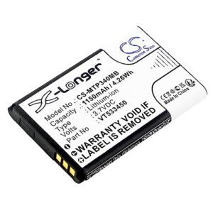 cs replacement battery for motorola ease 34, ease 35, ease 44 vt533450 1150mah / 4.26wh barcode scanner