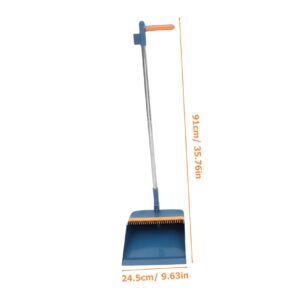 ORFOFE 1 Set Home Cleaning Supplies Cleaning Broom Kitchen Broom Trash Cleaning Shovels Standing Dust Pan Lobby Dusts Pan Household Broom Long Handle Dustpans Garden Broom Stainless Steel