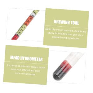 FELTECHELECTR 2 Sets American Attenuation Meter Mead Kit Fermented Beverages Test Jar Brewing Hydrometer Tester Hydrometer Test Jar Hydrometer Kit Brewing Tool Beer Mead Making Kit Plastic