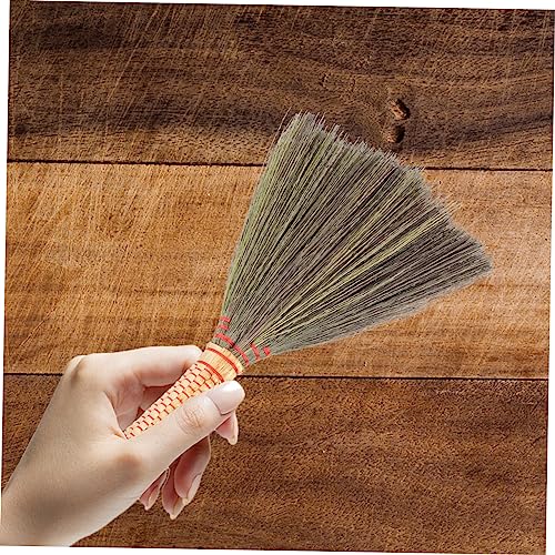 COOLHIYA Hand Broom Household Brooms Dust Removing Broom Sorghum Grass Cleaning Supplies