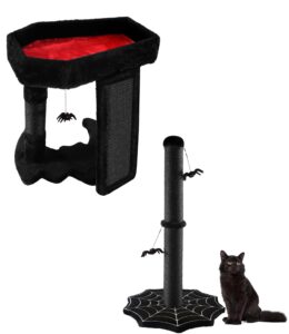 gothic cat scratching post large+gothic cat tree