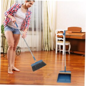 ORFOFE 1 Set Home Cleaning Supplies Cleaning Broom Kitchen Broom Trash Cleaning Shovels Standing Dust Pan Lobby Dusts Pan Household Broom Long Handle Dustpans Garden Broom Stainless Steel