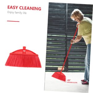 FOYTOKI Broom Head Tile Cleaning Brush Broom Part Kitchen Accessory Replaceable Sweeper Part Home Accessory Indoor Broom Bath Tub Cleaning Brush Broom Refill Head Outdoor Broom Plastic Red