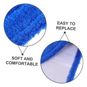 SOESFOUFU 4pcs Mop Replacement Cloth Mops Heads Replacement Mop Pad Replacement Clean Mop Pad Floor Cleaner Mop Mats Replacement Mop Pad Commercial Cleaning Refills Coral Fleece