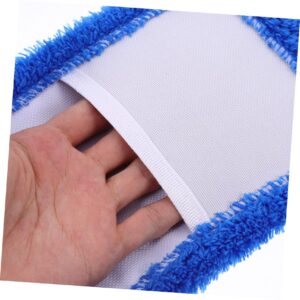 SOESFOUFU 4pcs Mop Replacement Cloth Mops Heads Replacement Mop Pad Replacement Clean Mop Pad Floor Cleaner Mop Mats Replacement Mop Pad Commercial Cleaning Refills Coral Fleece