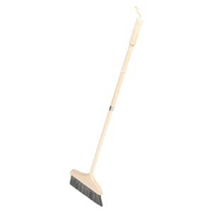 ohphcall wooden long handle broom dust sweeper toilet riser dust broom telescopic broom concrete broom sofa sweeping broom fine bristle broom camping broom courtyard broom rv bristle hair