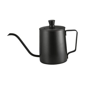 vintorky 1pc coffee maker coffee dripper pot beverage pitcher practical coffee pot nspressso drip coffee kettle retro coffee maker espresso machine stovetop teapot black