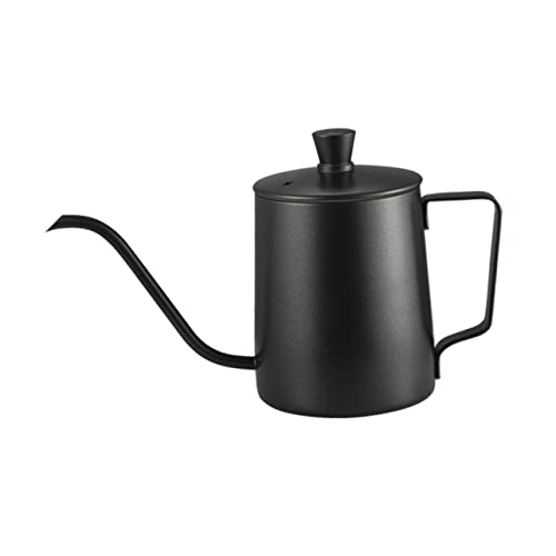 VINTORKY 1pc Coffee Maker Coffee Dripper Pot Beverage Pitcher Practical Coffee Pot Nspressso Drip Coffee Kettle Retro Coffee Maker Espresso Machine Stovetop Teapot Black