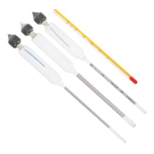 ciyodo 3pcs hydrometer for glass triple scale hydrometer hydrometer for wine making alcohol tester for