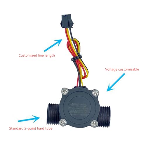 kobeIeen G1/2" QuickConnects Water Flows Switches Effect Flowmeter Fluid Meter Counter 1-30L/min