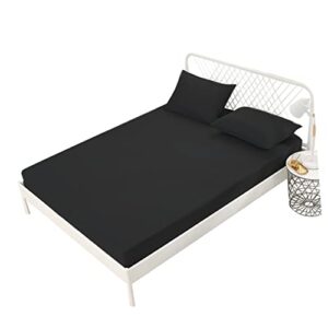 KICHOUSE Machine Washable Mattress Cover Pure Color Piss Mat Mattress Supplies King Size Bed Cover Gooseneck Cell Phone Holder Twin Mattress Incontinence Bed Cover Mattress King Size Black