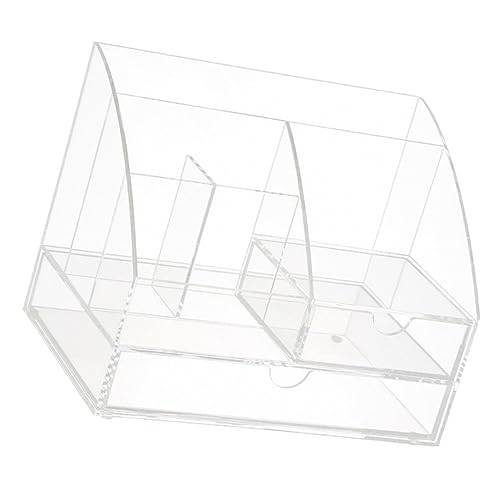 Garneck Stationery Organizer Acrylic Display Case Transparent Countertop Storage Rack Desk Drawer