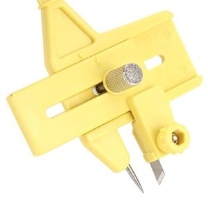 Round Circular Compass Cutter, for Cutting 1.5‑50mm Radius Cutter, Easy to Use, with Improved Fixed Button, and Movable Safety Cover