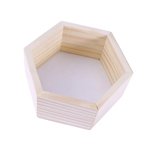 CORHAD Children's Clothing Store Mounted Shelves Kid Room Decor Plants Decor Childrens Clothing Store Rack Rustic Wall Shelf Wall Shelves Hexagonal Shelves Wooden White