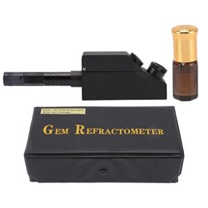 Portable Refractometer, 1.30 to 1.81, Quick Identification, High Refractometer Set for Jewelry