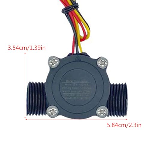 kobeIeen G1/2" QuickConnects Water Flows Switches Effect Flowmeter Fluid Meter Counter 1-30L/min