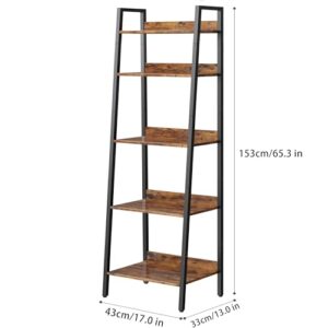 Homedawn 5-Tier Corner Shelf & 5-Tier Ladder Shelf