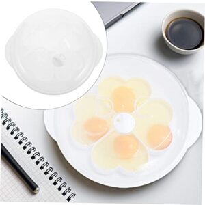 NAMOARLY Microwave Egg Steamer Microwave Egg Cooker Egg Cooker for Microwave Egg Cooker Mold Eggs Egg Cooker Without Shell Poached Egg Holder Steamed Egg Molds Egg Maker Steamed Pp White