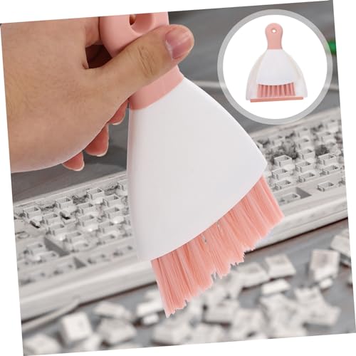 Hoement Household Supplies Dog Cleaning Kit Mini Broom Broom Cage Cleaner Small Broom and Dustpan Cleaning Brush Mini Saucepan to Attach to Door Cleaning Broom Keyboard Cleaner Brush