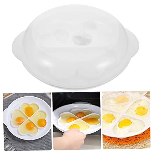 NAMOARLY Microwave Egg Steamer Microwave Egg Cooker Egg Cooker for Microwave Egg Cooker Mold Eggs Egg Cooker Without Shell Poached Egg Holder Steamed Egg Molds Egg Maker Steamed Pp White