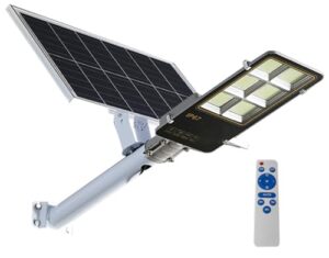 zxxhnnaih 300w solar street light, led solar street lights outdoor waterproof, dusk to dawn bright street lights solar powered with remote control for parking lot patio,yard and garage