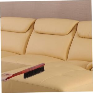 OKUMEYR Long Handle Bed Brush Car Cleaning Hand Brush Home Cleaning Brushes Cleaning Brush Whisk Broom Hand Broom Dust Remover Brush Dust Broom Small Broom Handheld Broom Wood Brown