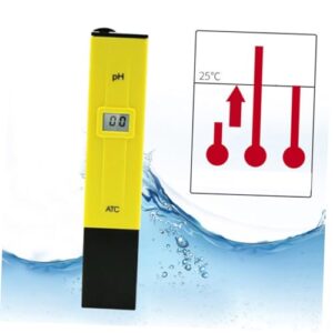 CHILDWEET Ph Measurement Water Ph Pen Portable Ph Pen Water Quality Monitor Ph Test Pen Pool Ph Tester Digital Ph Tester Water Tester Ph Tester Digital Fish Tank Ph Tester LCD Ph Pen Yellow