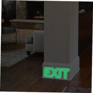 TOPPERFUN Emergency Door Exit Sign Safety Exit Sign Wall Sticker Noctilucence Exit Sign Green Exit Sign Sticker