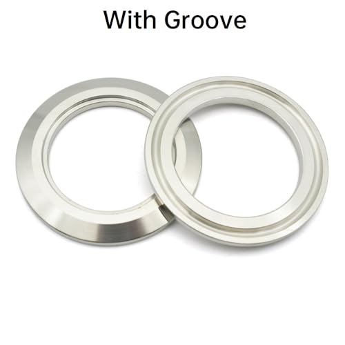 19mm-108mm Three Clip Open End Cap with Groove Center Hole Quick Opening Blind Plate 304 Stainless Steel Pipe Fittings(with Groove,108MM X 119MM_SS304)