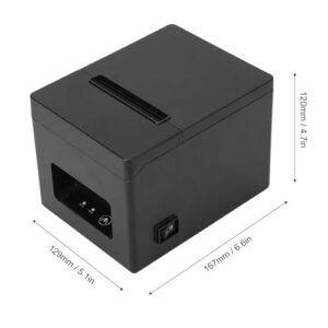 Thermal Receipt Printer with Automatic Cutter, 80mm POS Receipt Printer for Restaurant Shopping Mall Support Cash Drawer, Easy Install and Save Space (US Plug)