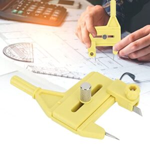 Round Circular Compass Cutter, for Cutting 1.5‑50mm Radius Cutter, Easy to Use, with Improved Fixed Button, and Movable Safety Cover