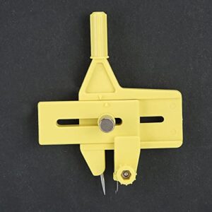 Round Circular Compass Cutter, for Cutting 1.5‑50mm Radius Cutter, Easy to Use, with Improved Fixed Button, and Movable Safety Cover